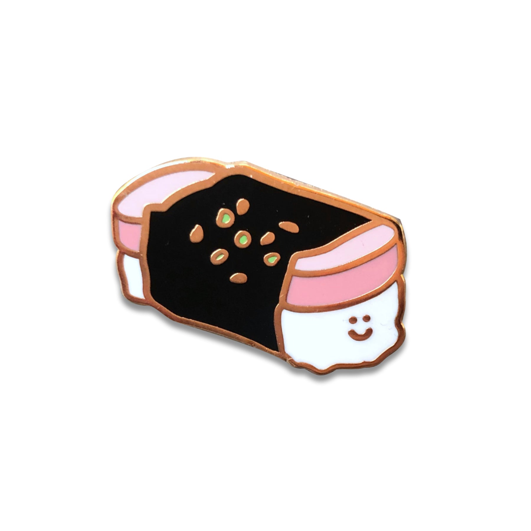 Musubi Mate Enamel Pin – Brightspot Design
