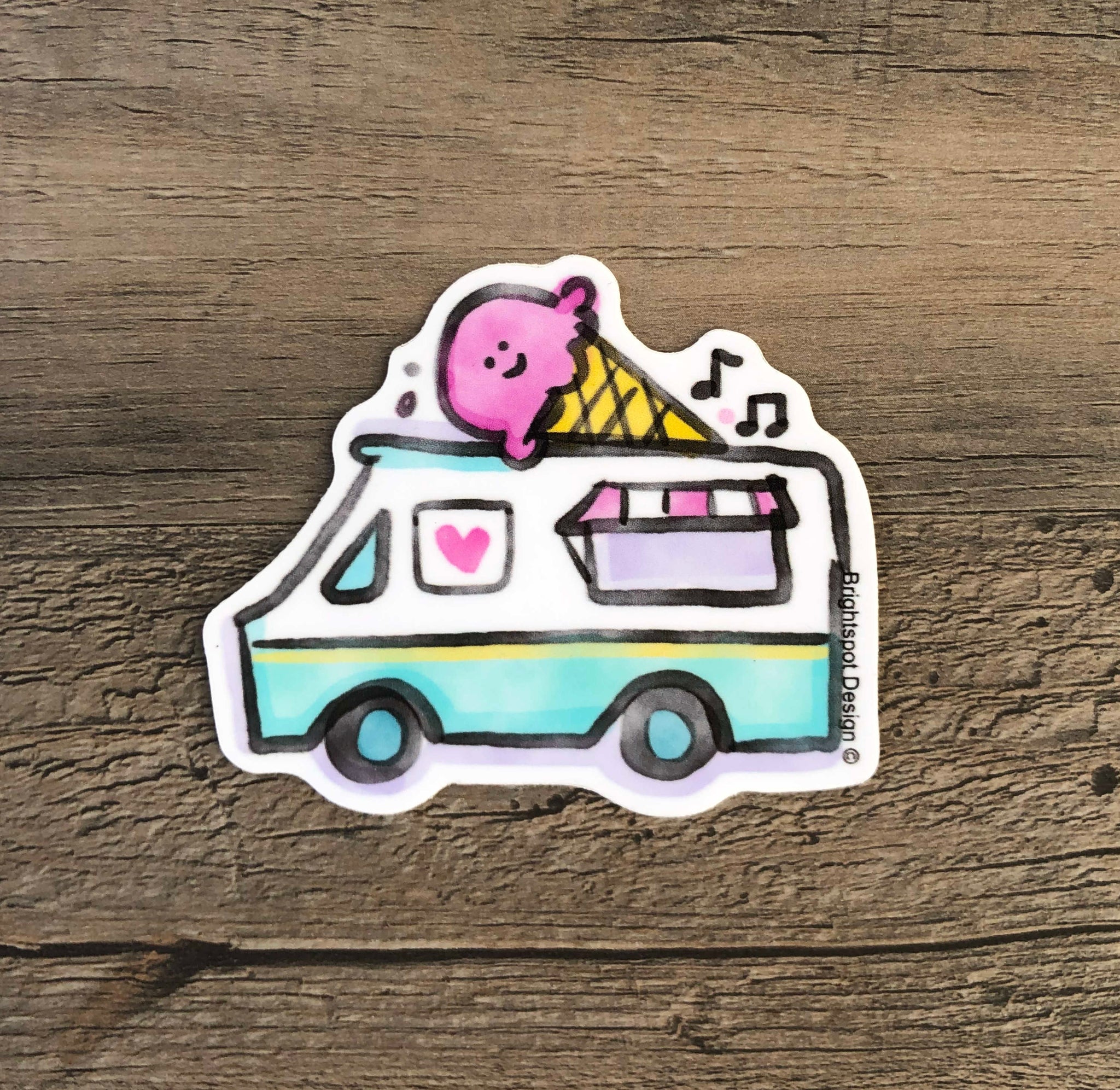 Ice Cream Truck Sticker – Brightspot Design