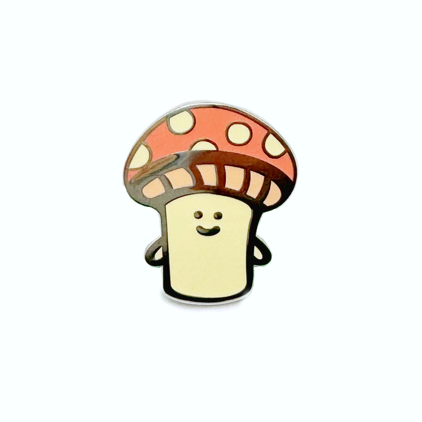 Mushroom Enamel Pin – Brightspot Design