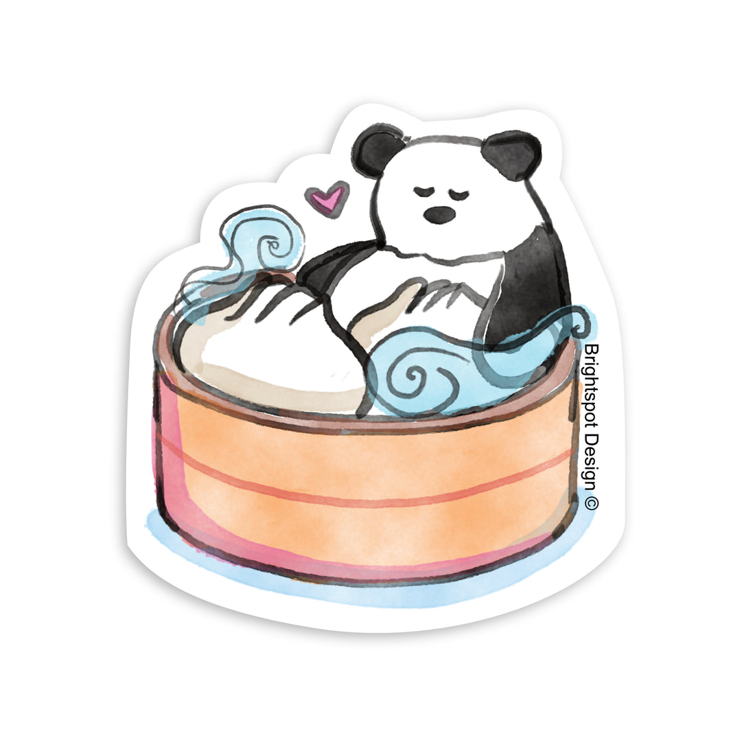 Panda Dumpling Sticker – Brightspot Design