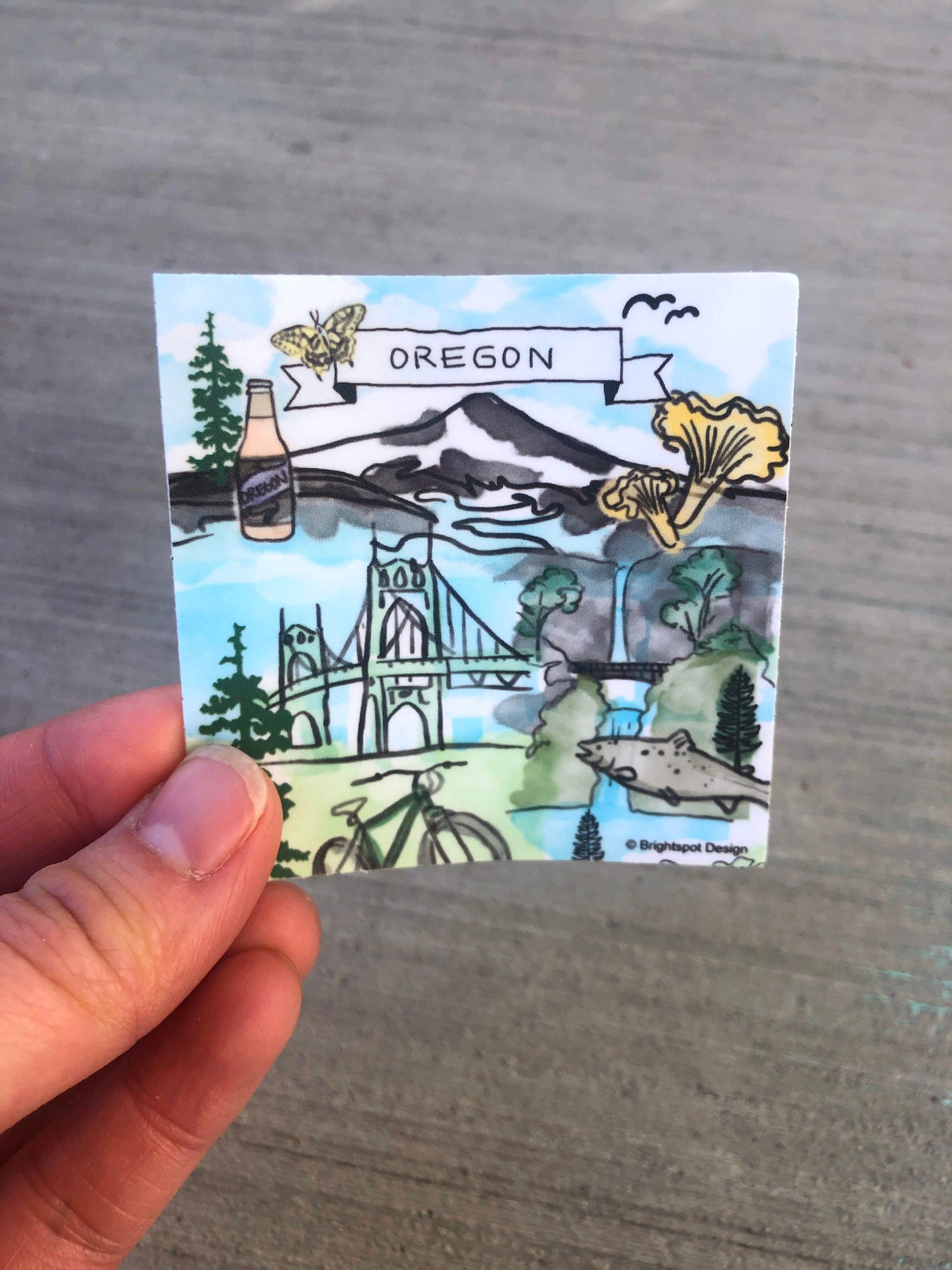 Oregon Sticker – Brightspot Design