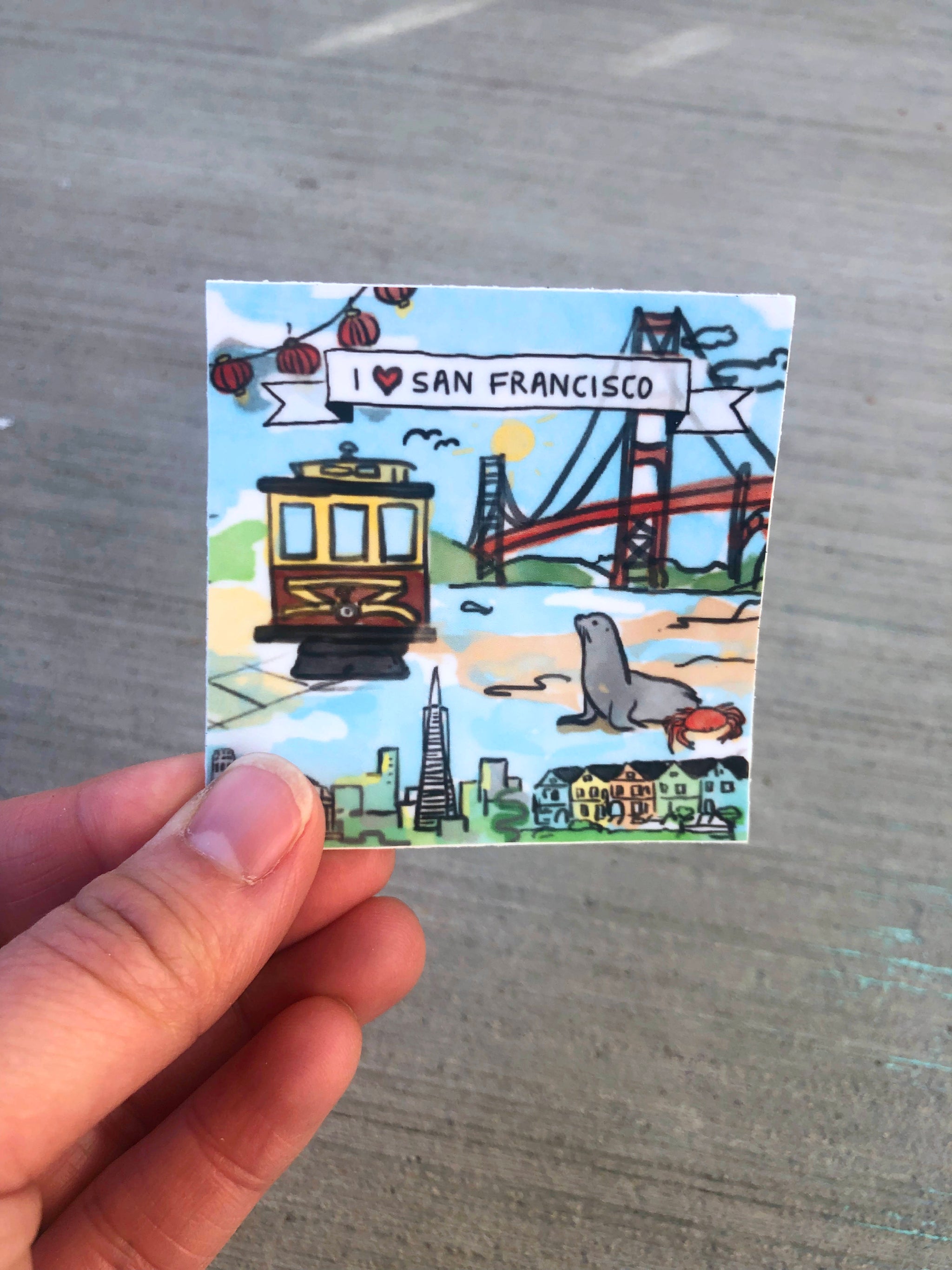 San Francisco Icon Sticker – Brightspot Design