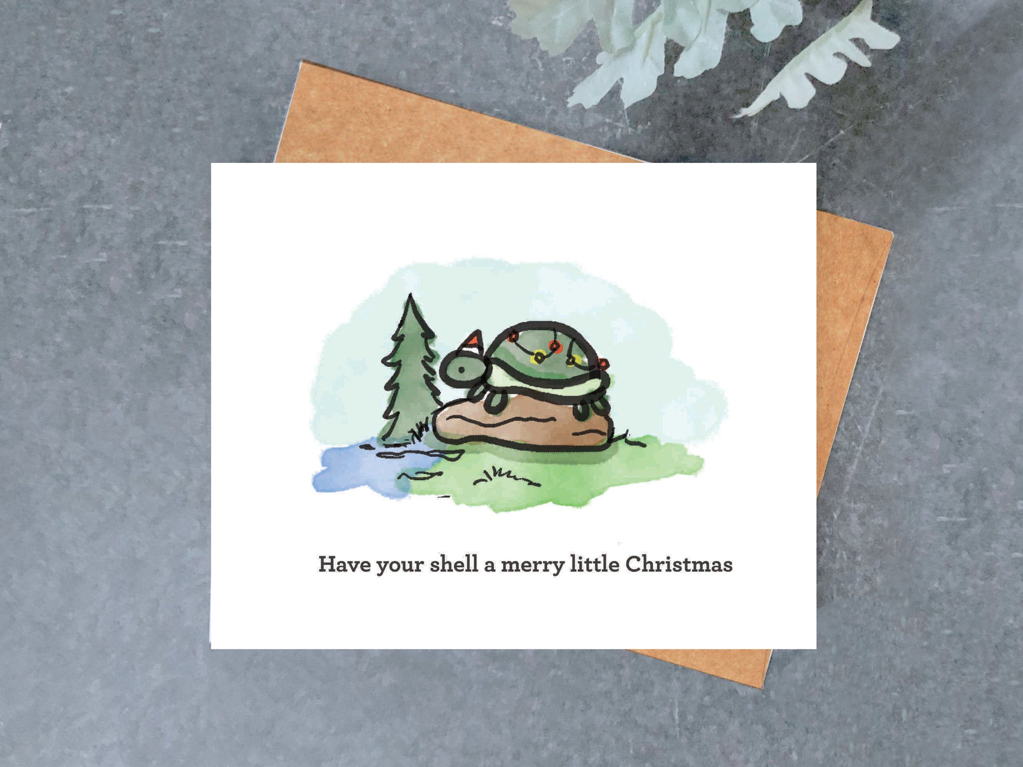 Turtle Christmas Card – Brightspot Design